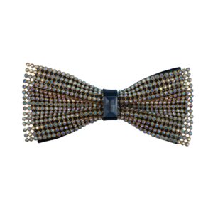 western fashion rhinestone bow tie (copper ab)