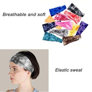 V-Shine Set of 5 Sports Headbands, Women's Yoga Sport Headbands, Running Fitness Sweat-Absorbent Band antiperspirant Printed Wide-Brimmed Headbands,for Sports Exercise Tennis Outdoor