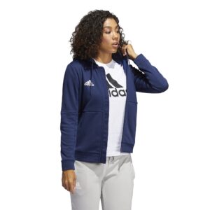 adidas Issue Full Zip Jacket - Women's Casual M Team Navy Blue/White