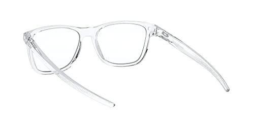 Oakley Men's Ox8163 Centerboard Square Prescription Eyewear Frames, Polished Clear/Demo Lens, 55 mm