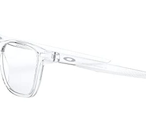 Oakley Men's Ox8163 Centerboard Square Prescription Eyewear Frames, Polished Clear/Demo Lens, 55 mm