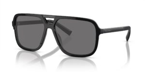 dolce & gabbana dg4354 men's sunglasses black/dark grey 61