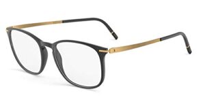 eyeglasses silhouette momentum full rim 2920 9020 black onyx/gold 54/18/145 3