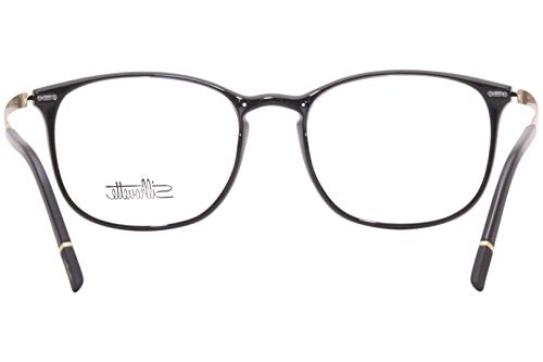 Eyeglasses Silhouette Momentum Full Rim 2920 9020 Black Onyx/Gold 54/18/145 3