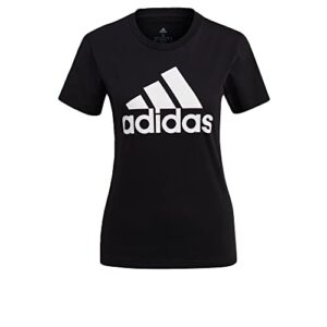 adidas Women's Essentials Logo Tee, Black/White, X-Large