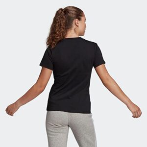 adidas Women's Essentials Logo Tee, Black/White, X-Large