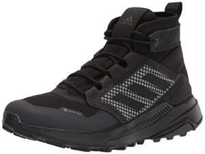 adidas men's terrex trailmaker gore-tex hiking walking shoe, core black/core black/dark grey heather, 10.5