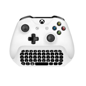 backlight keyboard for xbox one with audio jack/headset mini game keyboard fit xbox one/one s/one elite/2, 2.4g receiver included