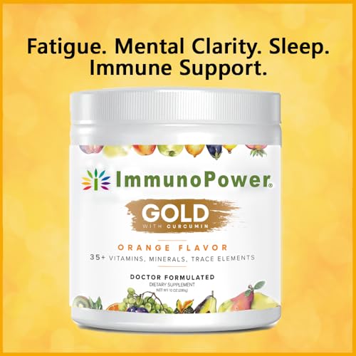 ImmunoPower Gold - New Formula - Targeted Support to Help Increase Natural Killer Cell Activity with 35+ Vitamins Minerals - Powder Formula