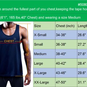 NELEUS Men's Workout Running Tank Top Sleeveless Gym Athletic Shirts Pack of 3,5080,Black/Grey/Blue,L