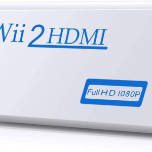 CHS Goodeliver Wii to Hdmi Connector/Converter/Adapter, 1080p Output Video, 3.5mm Audio - Supports All Wii Display Modes, White