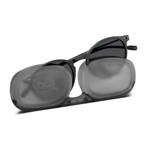 nooz sunglasses polarized for men and women - 100% uv protection - black color - with compact case - cruz collection