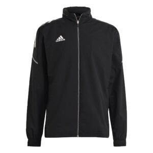 adidas men's condivo 21 allweather jacket, black/white large