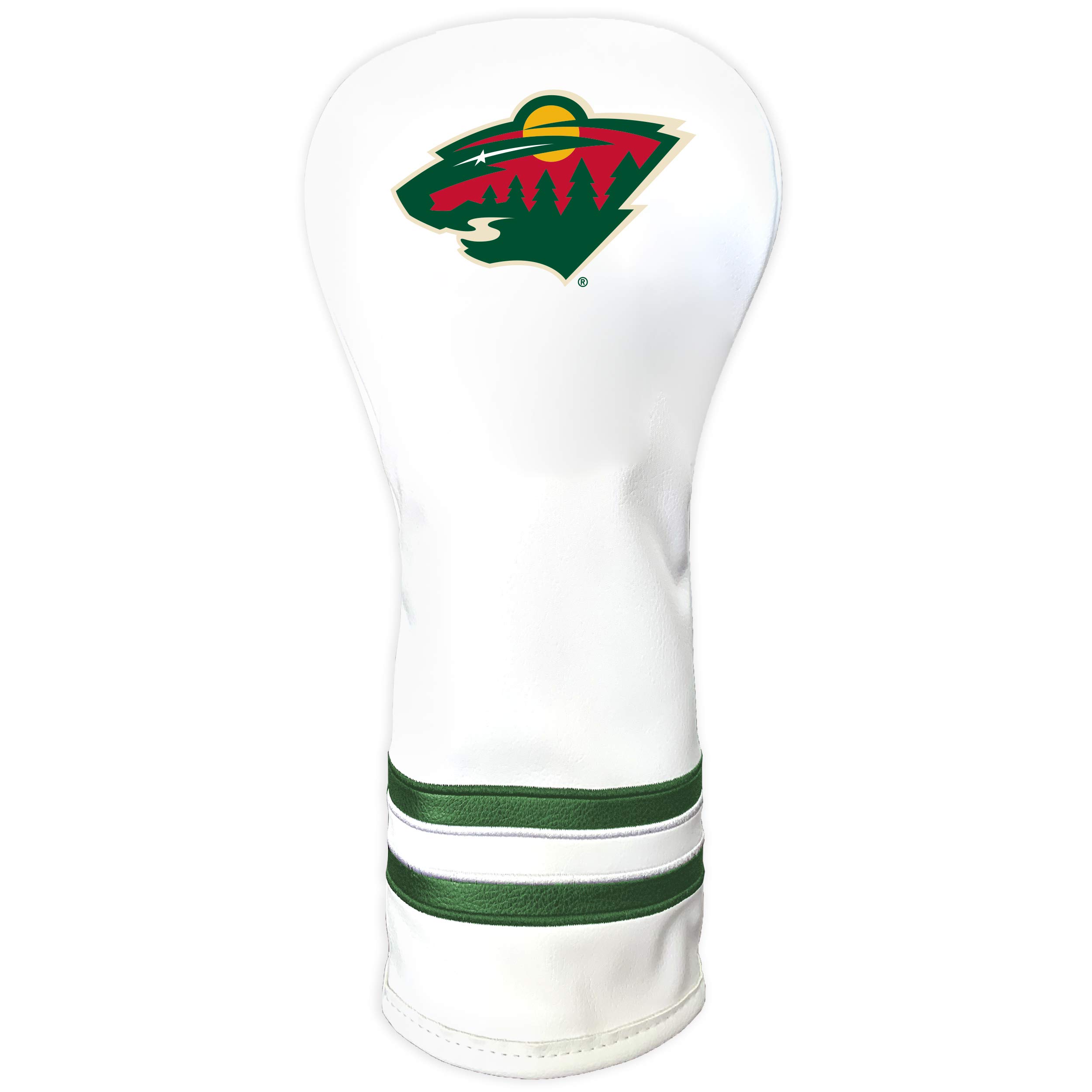 Team Golf NHL Minnesota Wild White Vintage Fairway Head Cover White Vintage Fairway Golf Club Headcover, Form Fitting Design, Retro Design