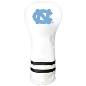 team golf ncaa north carolina tar heels white vintage fairway head cover white vintage fairway golf club headcover, form fitting design, retro design