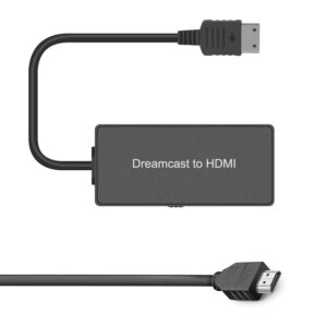 sega dreamcast to hdmi converter supports 16:9/4:3 switching, plug and play hd hdmi cable for sega dreamcast (sega dc)