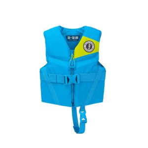 mustang survival - child foam life jacket - azure blue, child (33 lbs - 55 lbs)