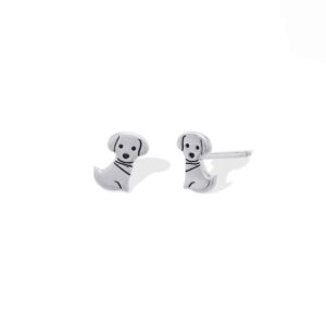 boma jewelry sterling silver puppy dog stud earrings