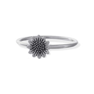 boma jewelry sterling silver sunflower ring, size 5