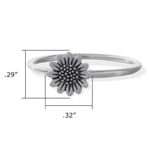 Boma Jewelry Sterling Silver Sunflower Ring, Size 5