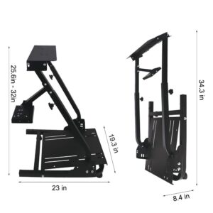 Nejoney Racing Wheel Stand, Height Adjustable & Foldable Steering Wheal Stand Compatible with Logitech G25,G27,G29,G920 Gaming Cockpit