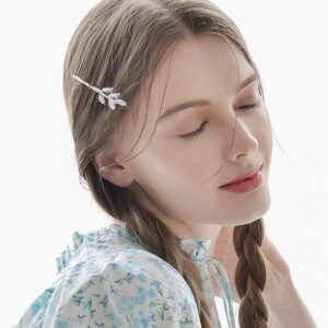 inSowni 30 Pack/15 Pairs Silver Retro Vintage Metal Bobby Pins Hair Clips Barrettes Accessories Leaf Bow Flower Butterfly for Women Girls