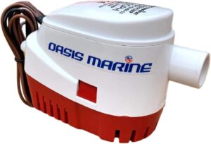 oasis marine automatic bilge pump (1100 gph 1-1/8" hose outlet)