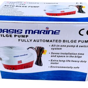 OASIS MARINE Automatic bilge pump (1100 GPH 1-1/8" hose outlet)