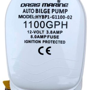 OASIS MARINE Automatic bilge pump (1100 GPH 1-1/8" hose outlet)