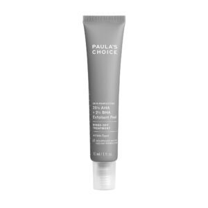 paula's choice skin perfecting 25% aha + 2% bha exfoliant peel, fragrance-free & paraben-free, 1 oz