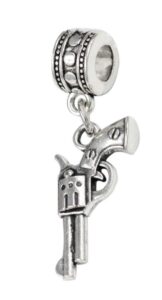 dangle hand gun charm