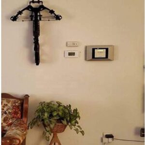 AUXPhome Bow Display Wall Hanger Wall Mount Storage Rack to Display Your Bow, Metal, Adjustable Size, Up to 20Lbs - No Bow