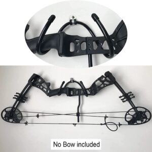 AUXPhome Bow Display Wall Hanger Wall Mount Storage Rack to Display Your Bow, Metal, Adjustable Size, Up to 20Lbs - No Bow