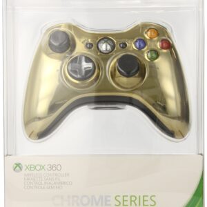 Xbox 360 Wireless Controller - Gold Chrome (Renewed)