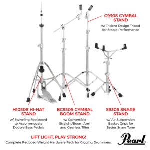 Pearl Drum Hardware Pack, 4 Pc Set (HWP930S)