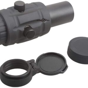 Vector Optics Rubber Armored 3X Magnifier Holographic Red Dot Sight Scope Flip to Side QD Weaver Mount Color Black