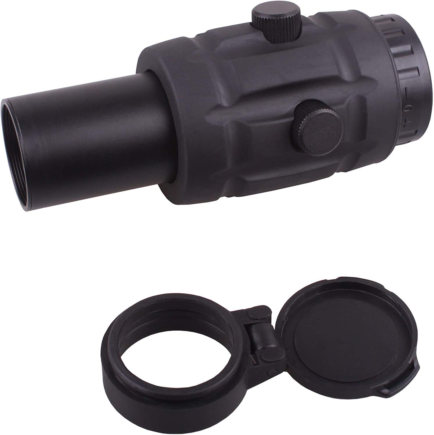 Vector Optics Rubber Armored 3X Magnifier Holographic Red Dot Sight Scope Flip to Side QD Weaver Mount Color Black