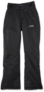 skigear women's insulated snow pants, black, x-small tall