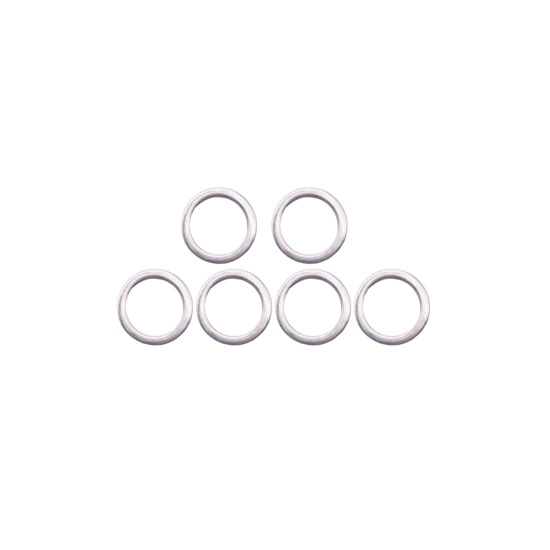 6 Pcs 90430-14M09-00 90430-14228-00 Engine Oil Drain Plug Gasket for Yamaha Outboard F100 F115 F150 F15