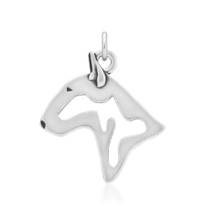 Sterling Silver Bull Terrier Pendant Only