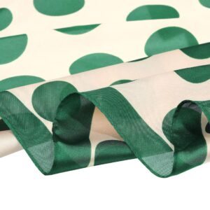 Allegra K 70cm Polka Dots Square Scarf Neck Scarves Kerchief Neckerchief Headband for Women 70 * 70cm/ 27.56 * 27.56 inches(L*W) Green