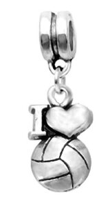 labenie dangle i love volleyball charm