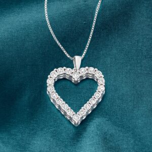 Ross-Simons 0.30 ct. t.w. Diamond Heart Pendant Necklace