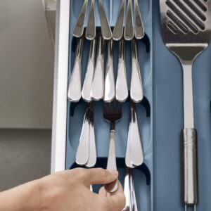 Joseph Joseph DrawerStore Kitchen Drawer Organizer Tray for Cutlery Utensils and Gadgets, One-size, Blue