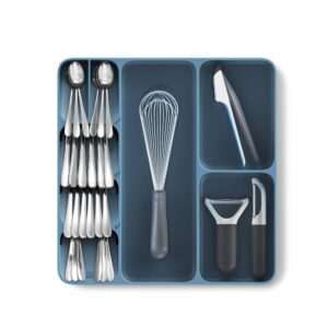 Joseph Joseph DrawerStore Kitchen Drawer Organizer Tray for Cutlery Utensils and Gadgets, One-size, Blue