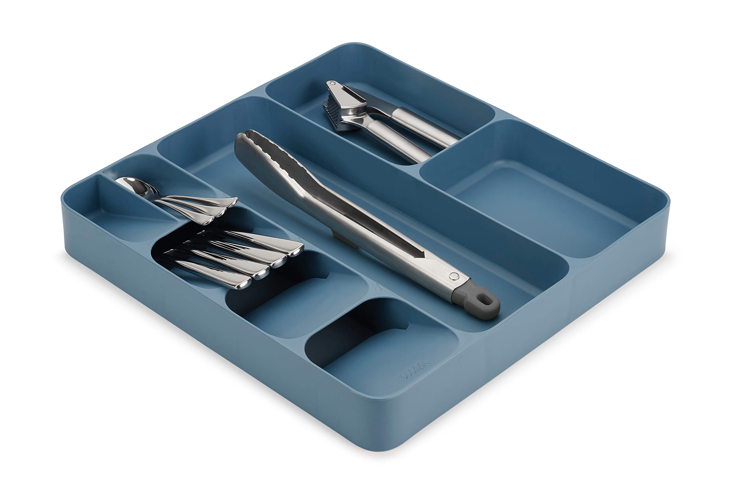 Joseph Joseph DrawerStore Kitchen Drawer Organizer Tray for Cutlery Utensils and Gadgets, One-size, Blue