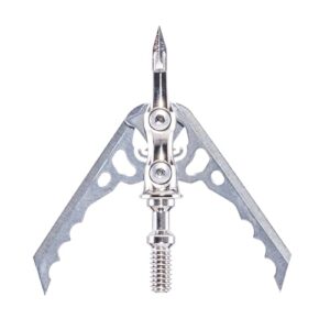 rage unisex adult nc +p 100gr hunting arrow broadhead, silver, 100 gra us