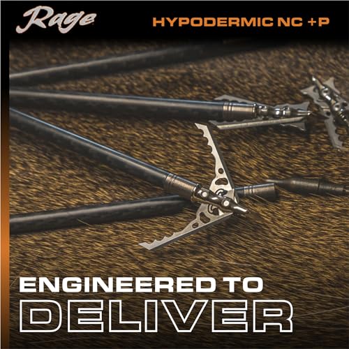 RAGE unisex adult Nc +P 100gr Hunting Arrow Broadhead, Silver, 100 Gra US