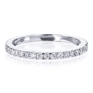 kobelli lab grown diamond near eternity ring - white-gold / 4.5