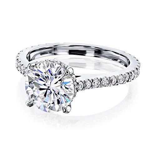 Kobelli 2ct Round Moissanite Fancy Hidden Halo - white-gold / 5.0 G-H